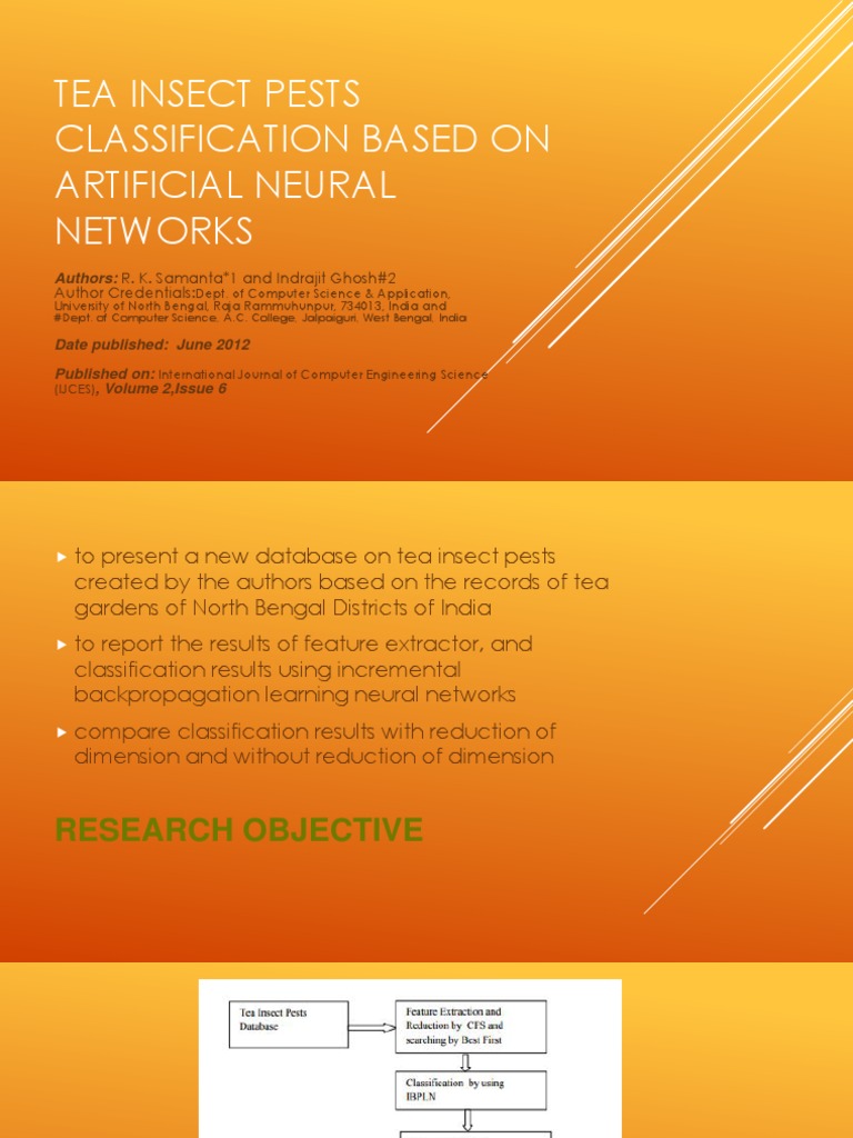 Tea Insect Pests Classification Based On Artificial Neural | PDF | Computational Neuroscience ...