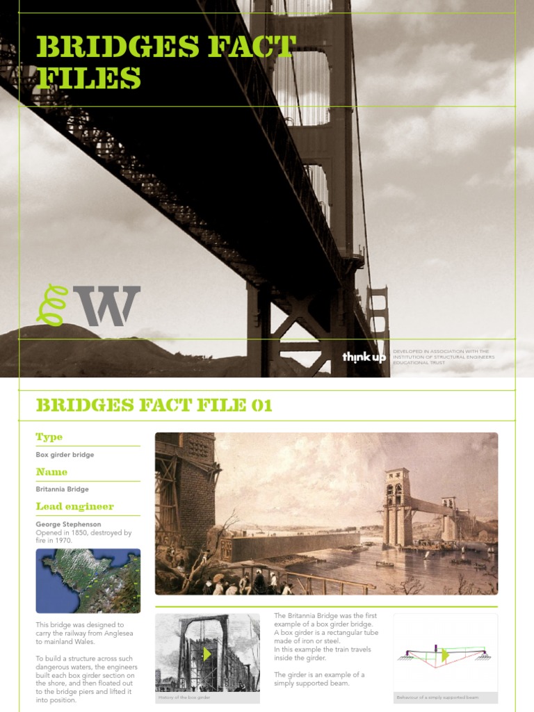 Bridges Fact File 120202 | PDF | Bridge | Transport Buildings And ...