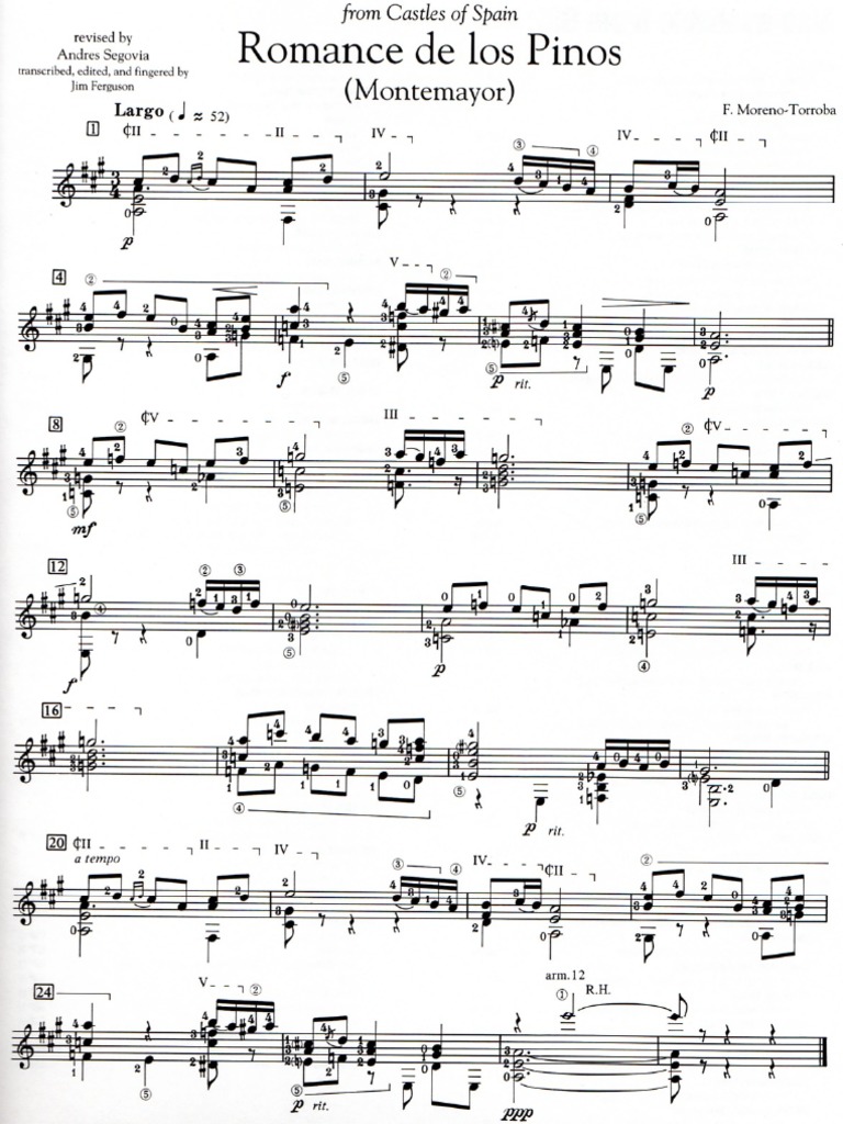 Torroba - Romance de Los Pinos | PDF