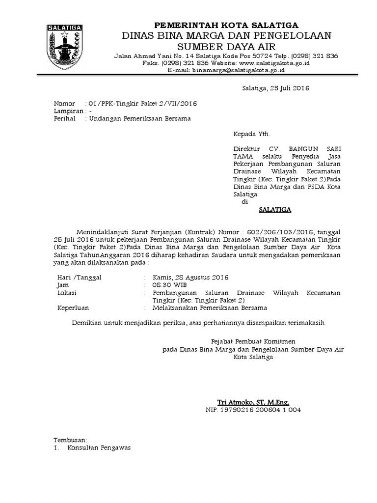 01.undangan Pemeriksaan | PDF