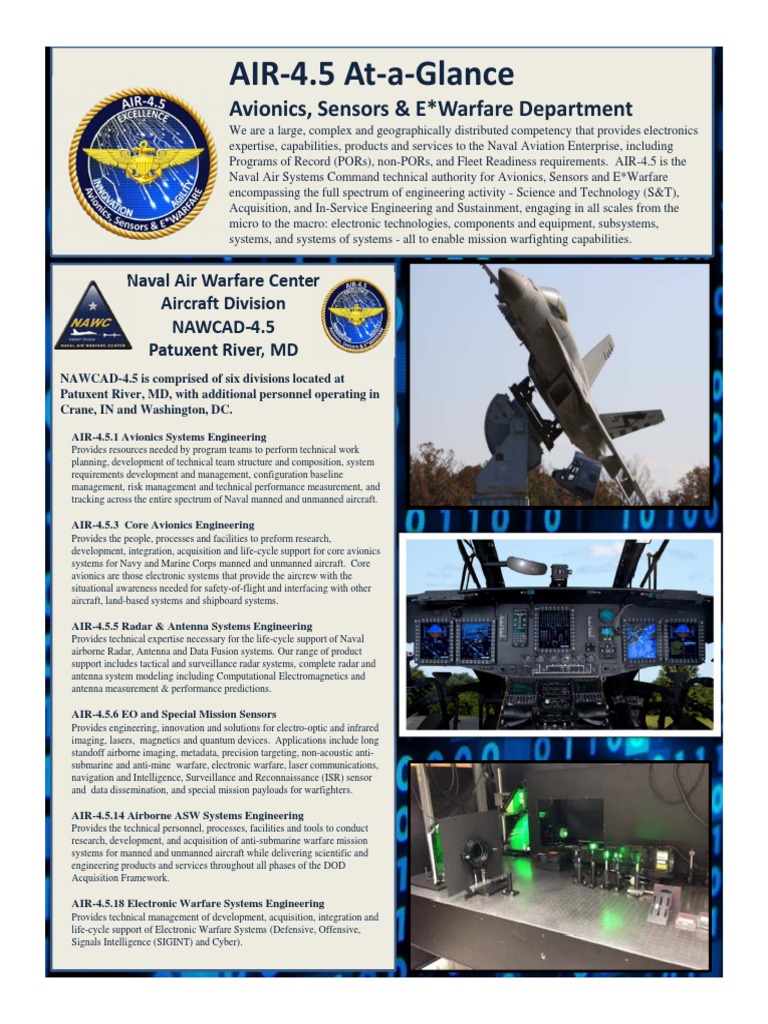 Air-4.5 Overview Nawcad v1 | PDF | Electronic Warfare | Avionics