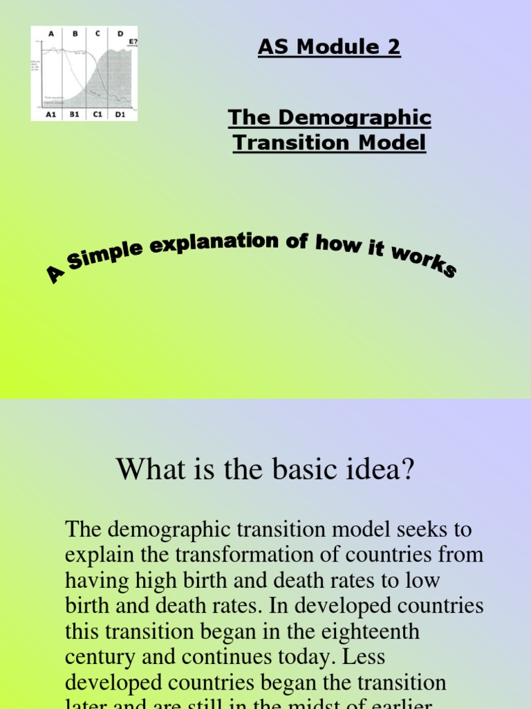 AS Module 2 The Demographic Transition Model | PDF | Demography ...