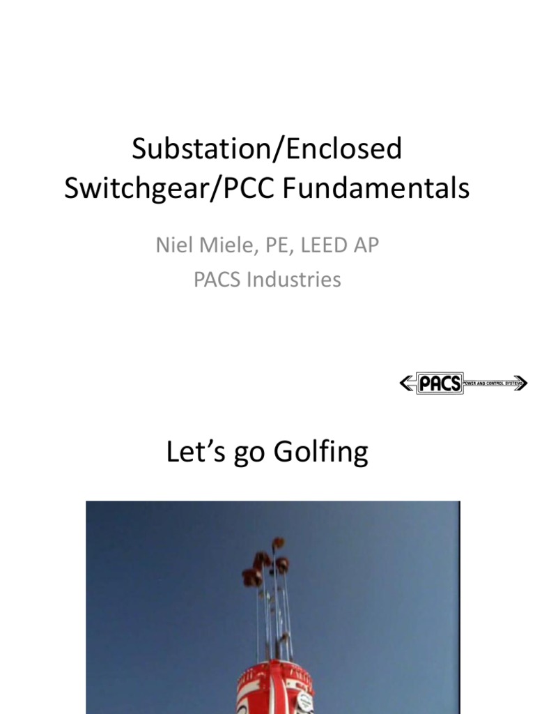 Substation Enclosed Switchgear Pcc-Fundamentals PDF | PDF | Computers