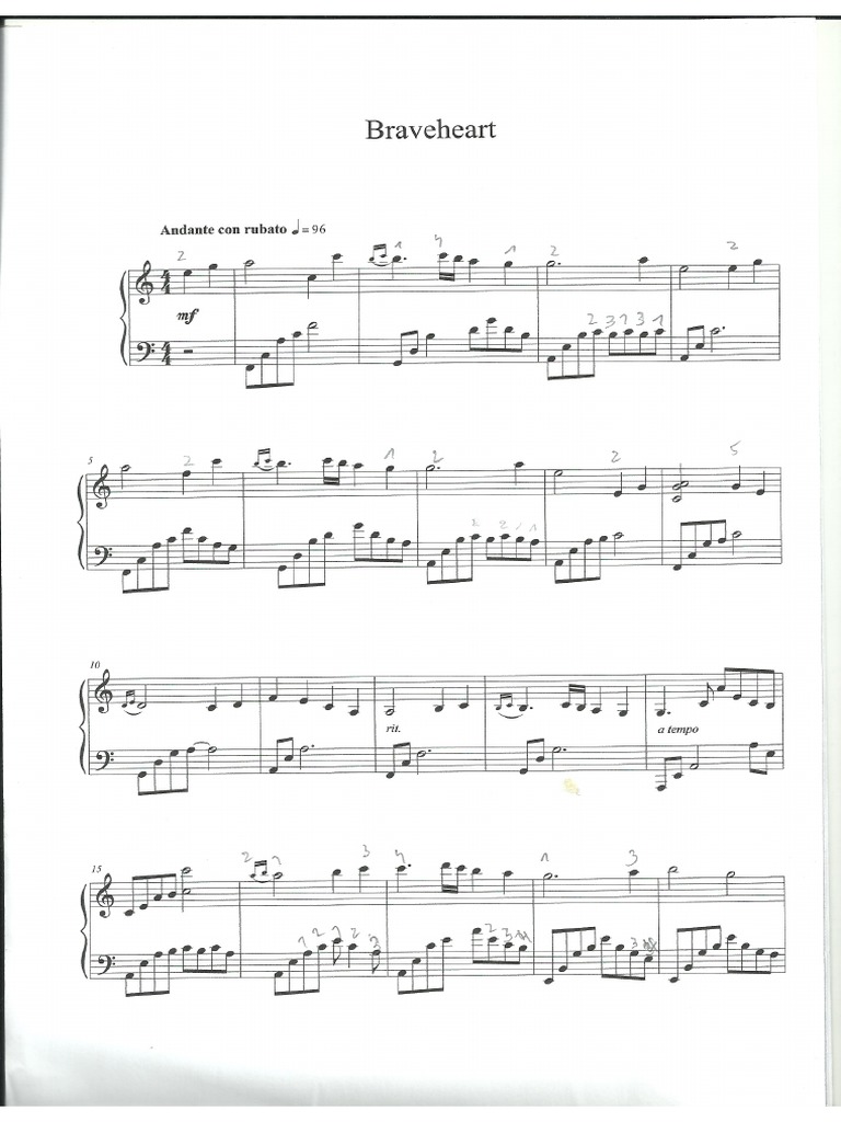 Braveheart Piano | PDF