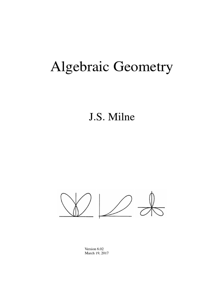 Algebraic Geometry: J.S. Milne | Ring (Mathematics) | Field (Mathematics)