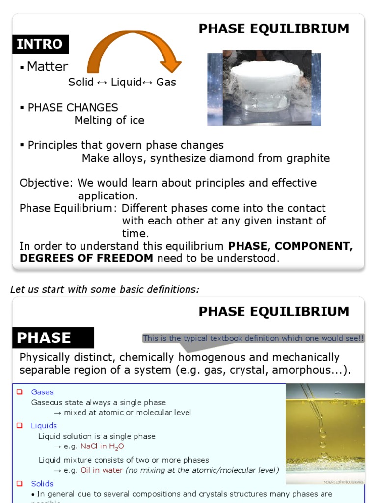 Phase Equilibrium | PDF | Phase Rule | Phase (Matter)