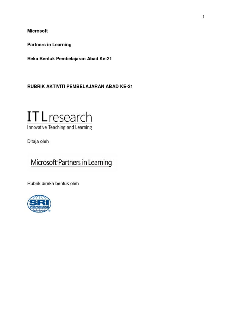 BM - 21CLD Learning Activity Rubrics | PDF
