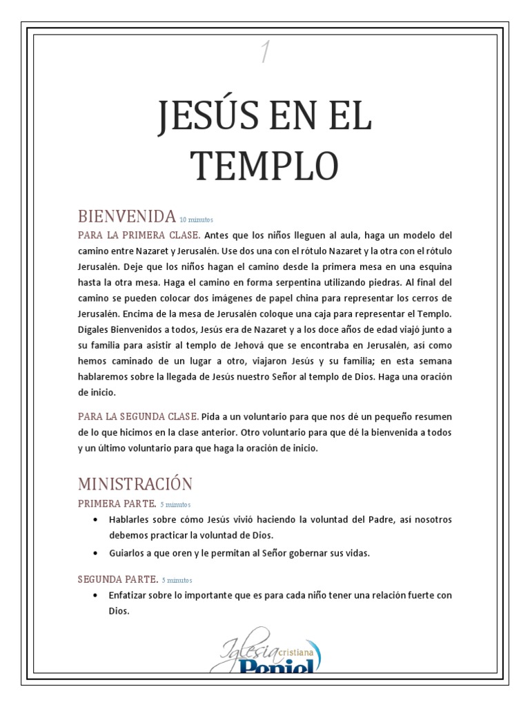 Lección 3 - Jesús en El Templo | PDF | María, madre de Jesús | Jesús