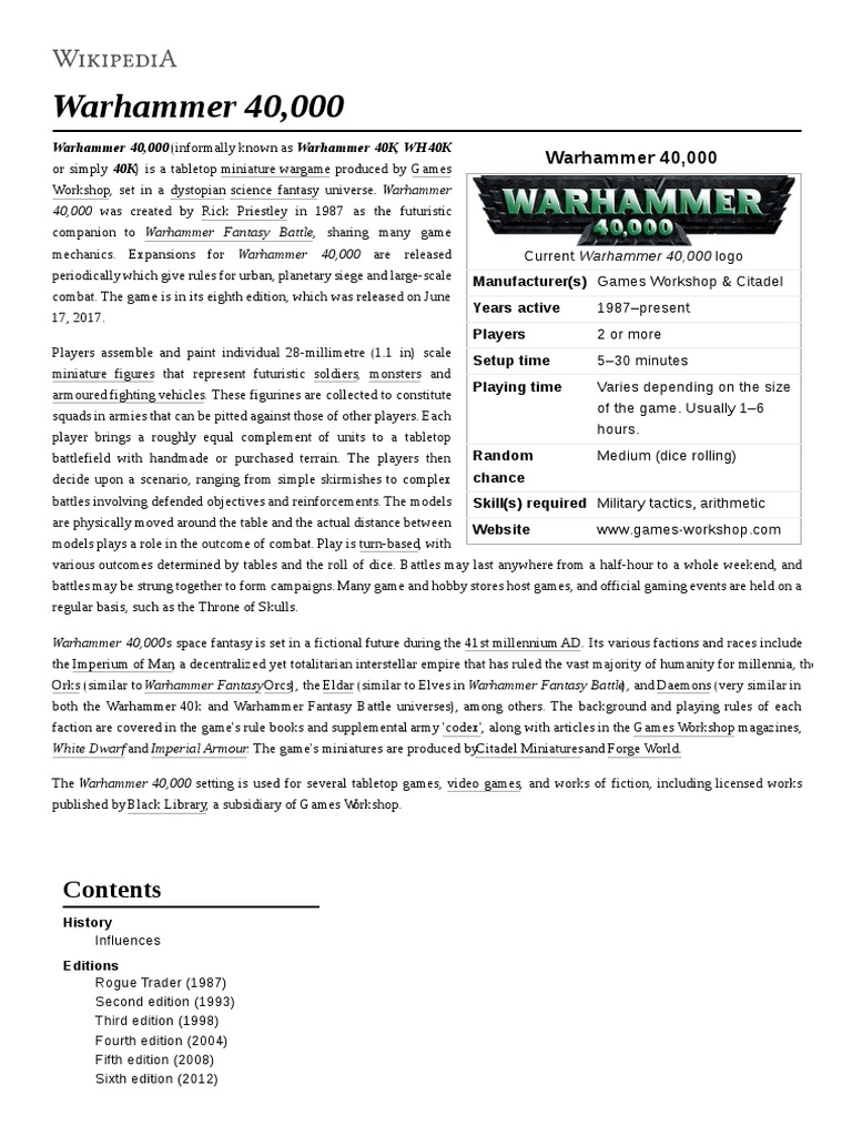 Warhammer 40,000 | PDF | Gaming | Unrest