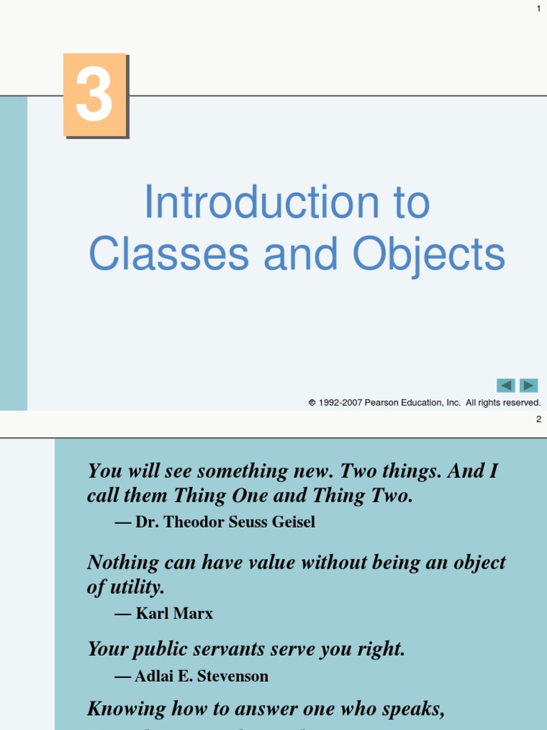 JavaHTP7e - 03 - Classes and Objects | PDF | Method (Computer ...