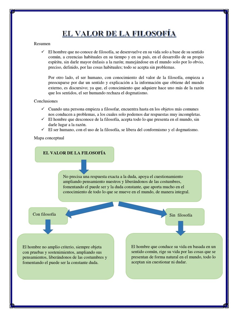 El Valor de La Filosofía | PDF | Racionalismo | Era de iluminacion