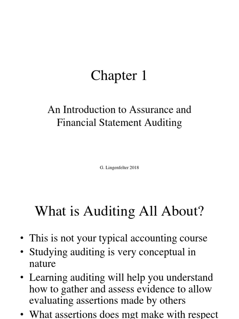 Introduction to Auditing Concepts | PDF | Auditor's Report | Audit