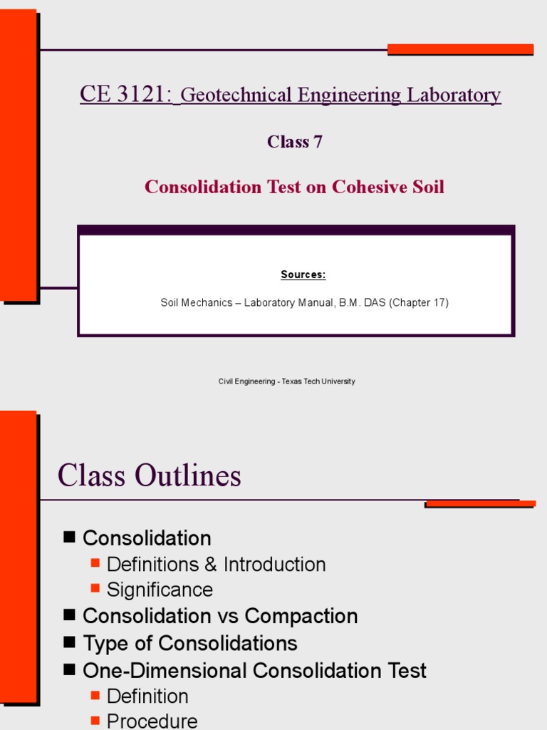 CEG 801 - Consolidation Test | PDF | Nature | Applied And ...