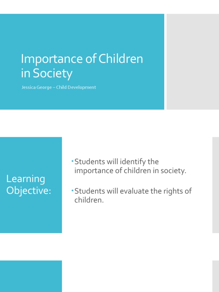 Importance of Children in Society | PDF