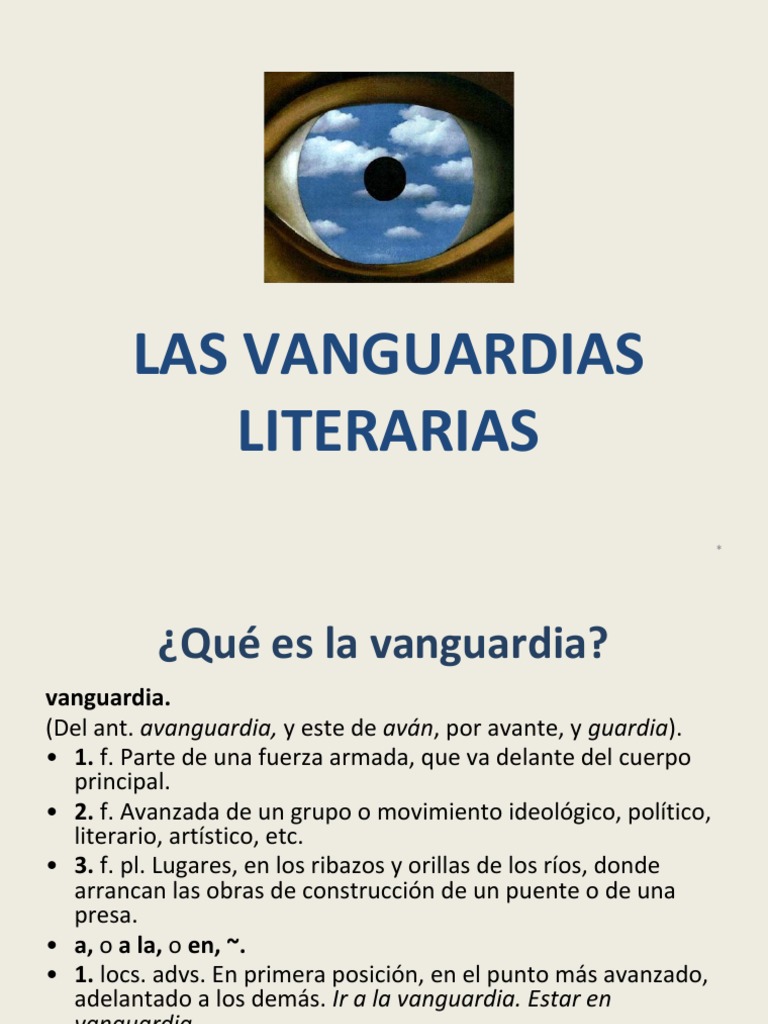 Las Vanguardias Literarias y Artísticas en Europa | PDF | Surrealismo ...
