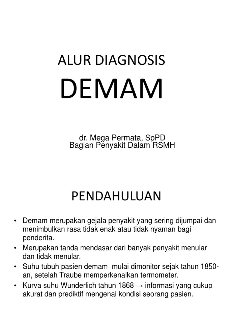 Diagnosa dan Penanganan Demam Medis | PDF | Sains & Matematika