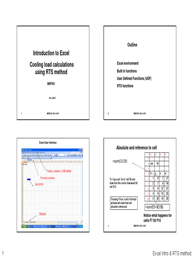 Rts Using+excel PDF | PDF | Visual Basic .Net | Microsoft Excel