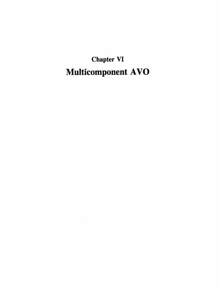 Multicomponent AVO | PDF | Reflection Seismology | Statistics