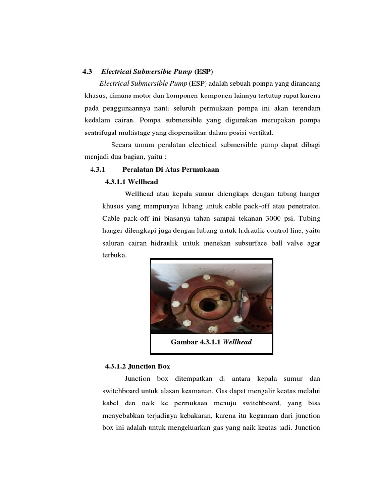 Komponen dan Fungsi Pompa ESP | PDF