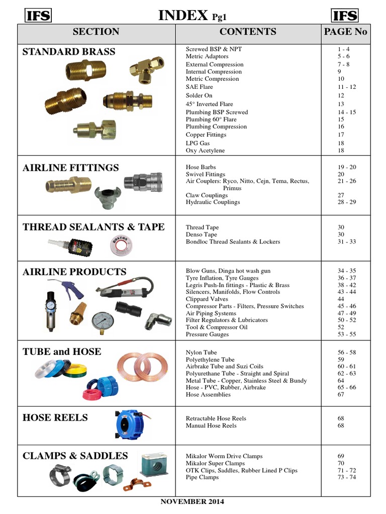 IFS Catalogue 2014 Website | PDF | Pipe (Fluid Conveyance) | Valve