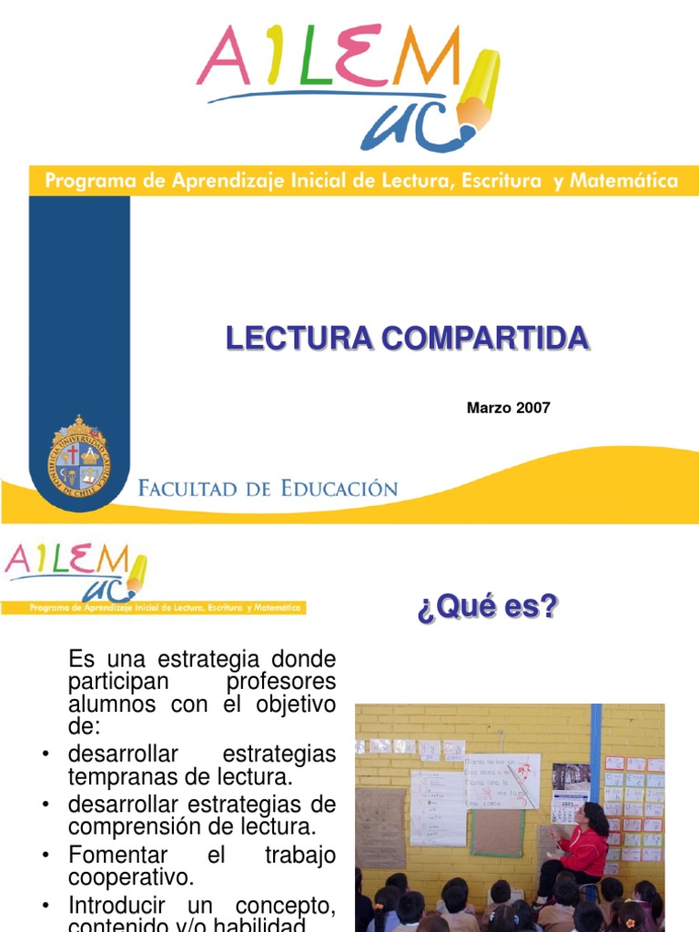 Lectura Compartida | PDF | Lectura (proceso) | Maestros