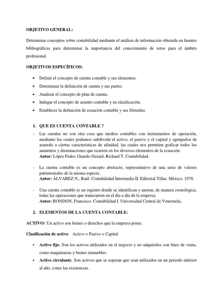 Definición de Cuentas Contables | PDF | Contabilidad | Business