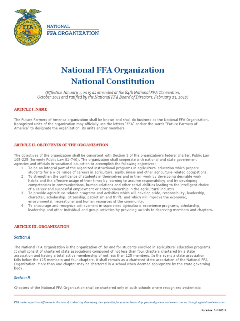 About Constitution | PDF | Constitutional Amendment | Board Of Directors