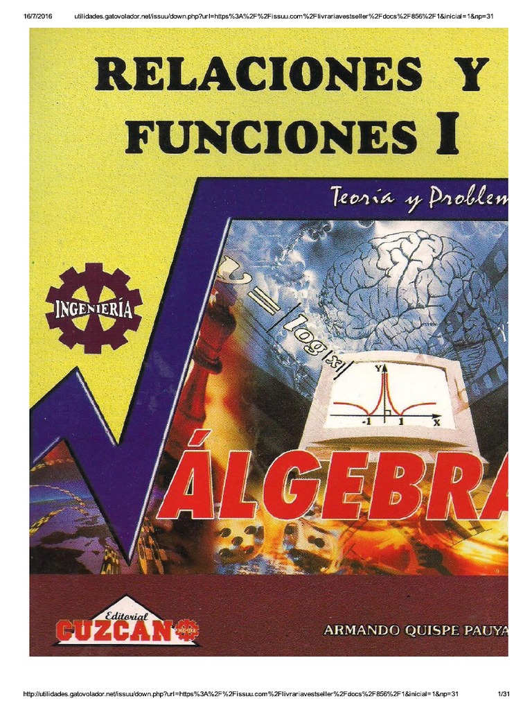 Cuzcano-Relaciones-y-Funciones Libros Pre PDF | PDF