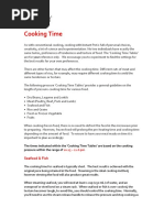 Fasta Pasta Cooking Chart | PDF | Pasta | Italian Cuisine