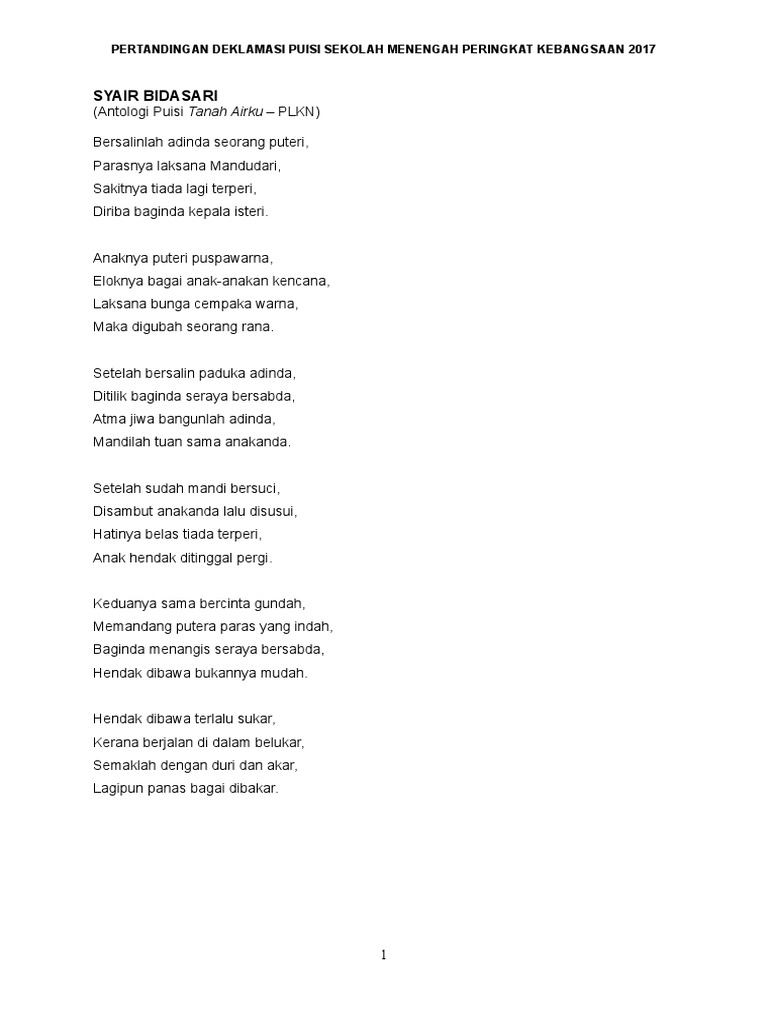 Syair | PDF | Agama & Spiritualitas | Puisi