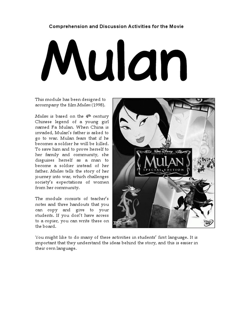 Mulan PDF | PDF