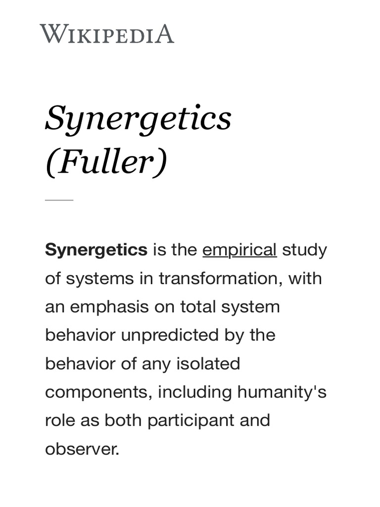 Synergetics (Fuller) - The Geometry of Thinking | PDF | Geometry ...