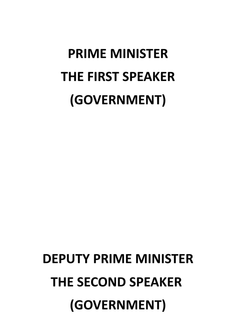 Parliamentary Style of Debate | PDF