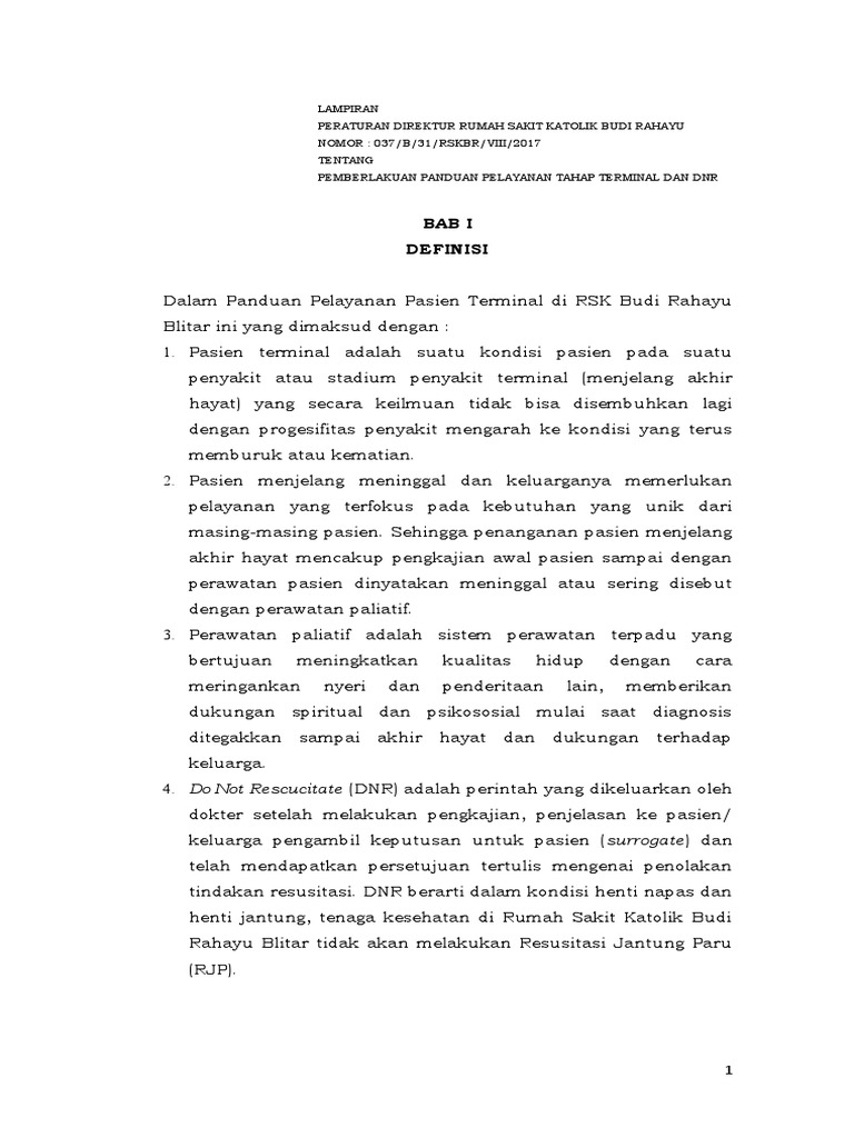 Panduan Pasien Terminal | PDF