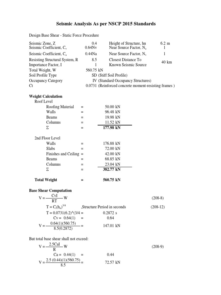 Seismic Analysis | PDF | Beam (Structure) | Building