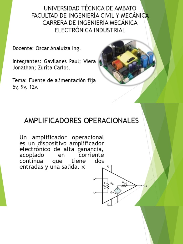 Amplificador Con Integrador | PDF | Amplificador operacional | Condensador