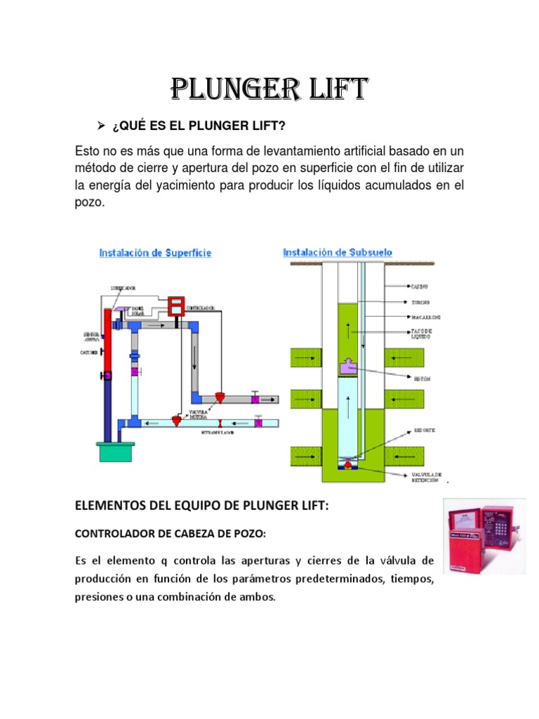 Plunger Lift | PDF | Gases | Presión
