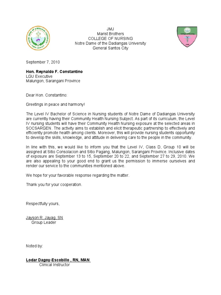 Letter To Community Heads | PDF | Nursing | Health Sciences