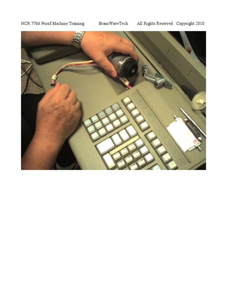 NCR 7766 Proof Machine Training | PDF | All Rights Reserved | Legal ...