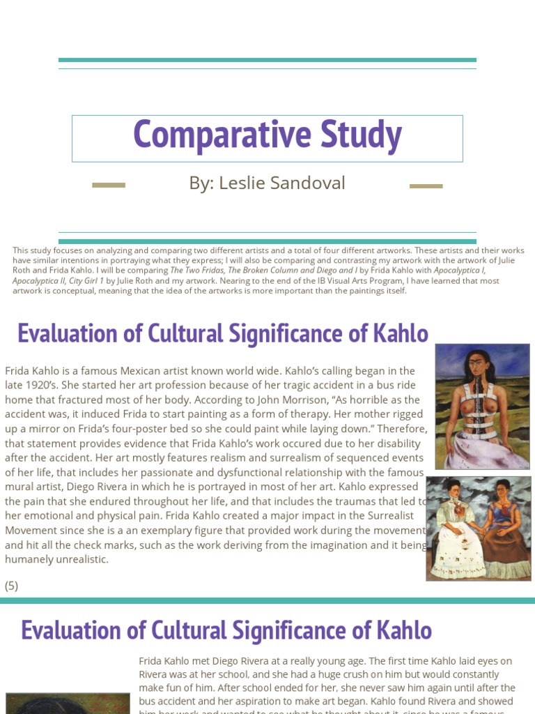 Comparative Study - Art sr-3 | PDF | Paintings | Arts (General)