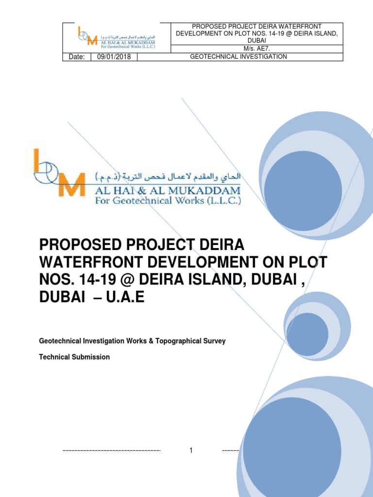 Deira Waterfront Development On Plot Nos. 14-19 (AE7) 09012018 | PDF ...