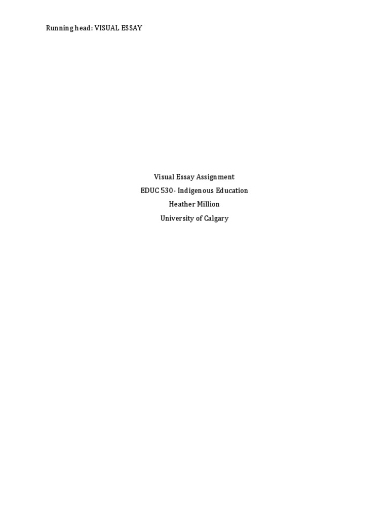 Educ 530 - Visual Essay | PDF | Storytelling | Psychological Concepts
