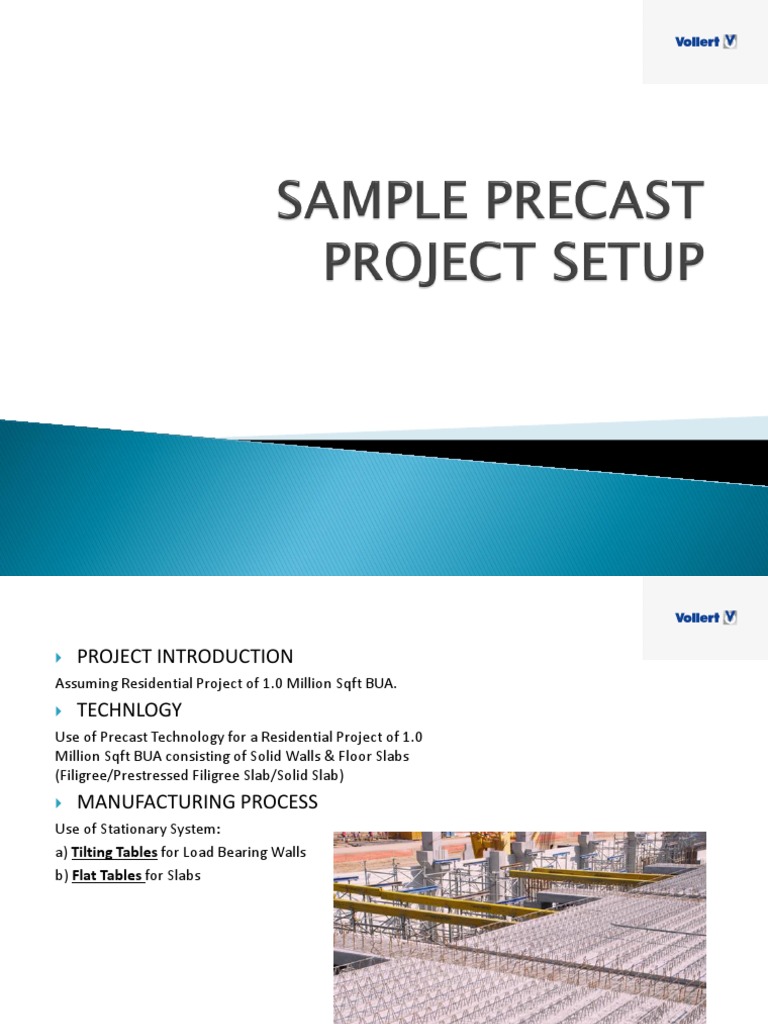 Sample Precast Project Setup | Download Free PDF | Precast Concrete ...