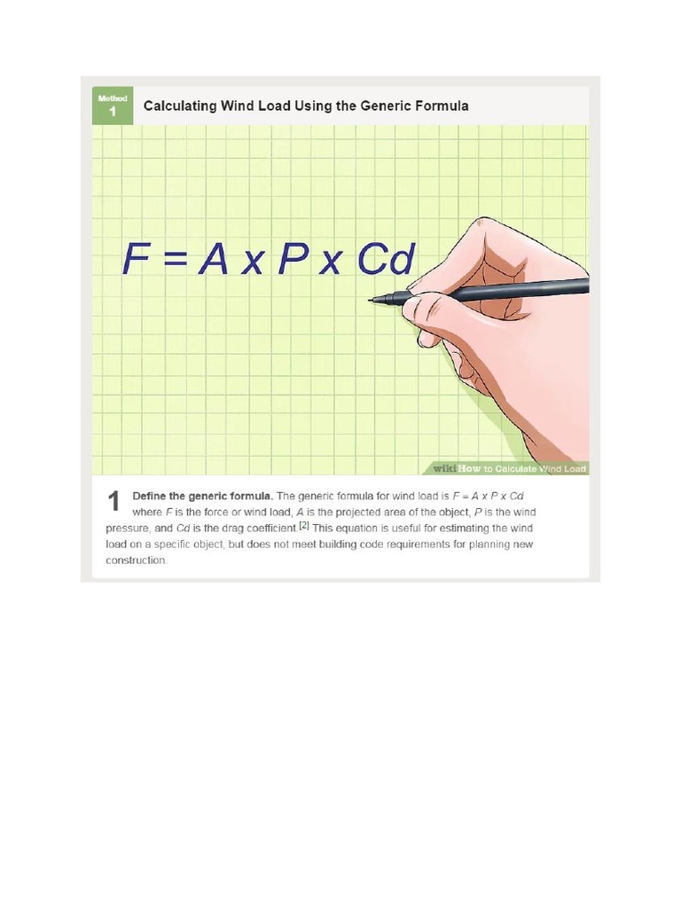 Calculate Wind Load & Wind Pressure | PDF