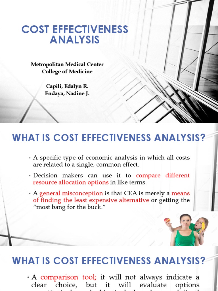 Cost Effectiveness | PDF | Cost Effectiveness Analysis | Health Sciences