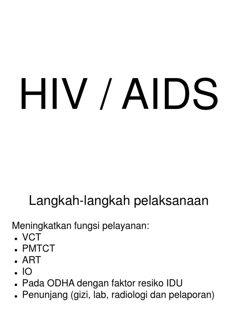 Rapat Pokja Program Nasional HIV Dan TB | PDF