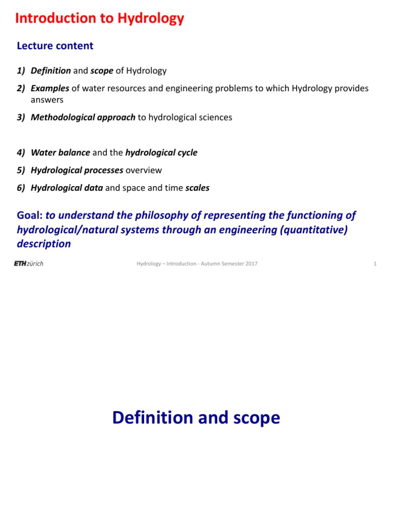 Introduction To Hydrology | PDF | Hydrology | Drainage Basin