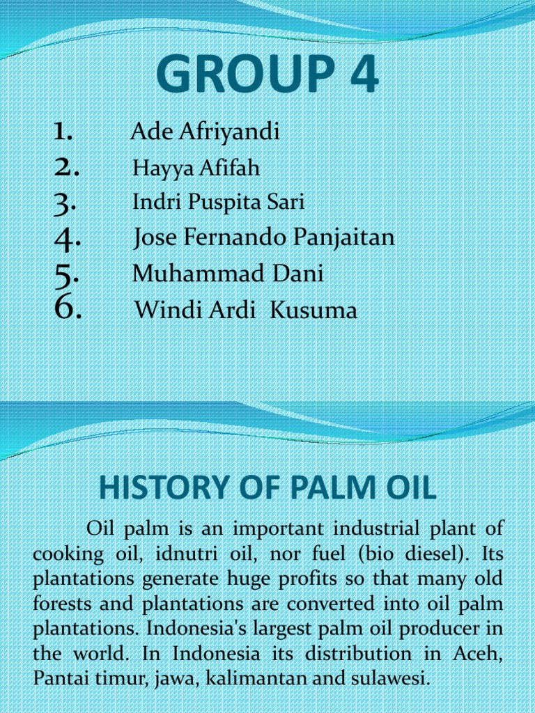 Group 4: Ade Afriyandi | PDF | Palm Oil | Indonesia