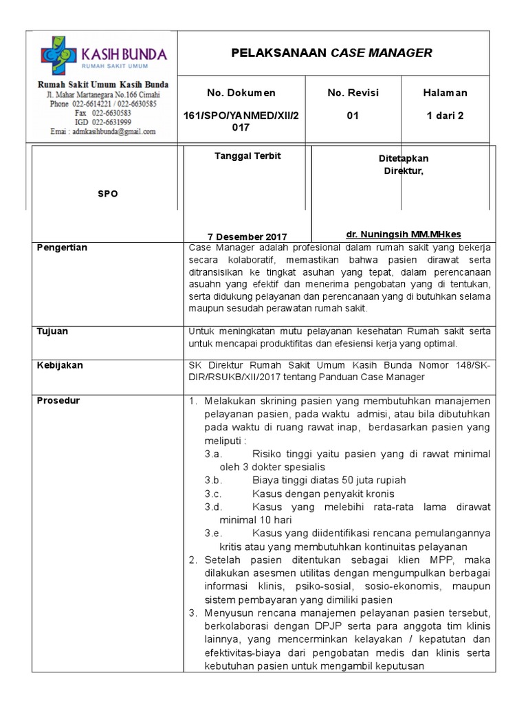 SPO Case Manager | PDF