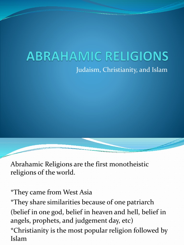 Abrahamic Religions | Download Free PDF | Tanakh | Torah